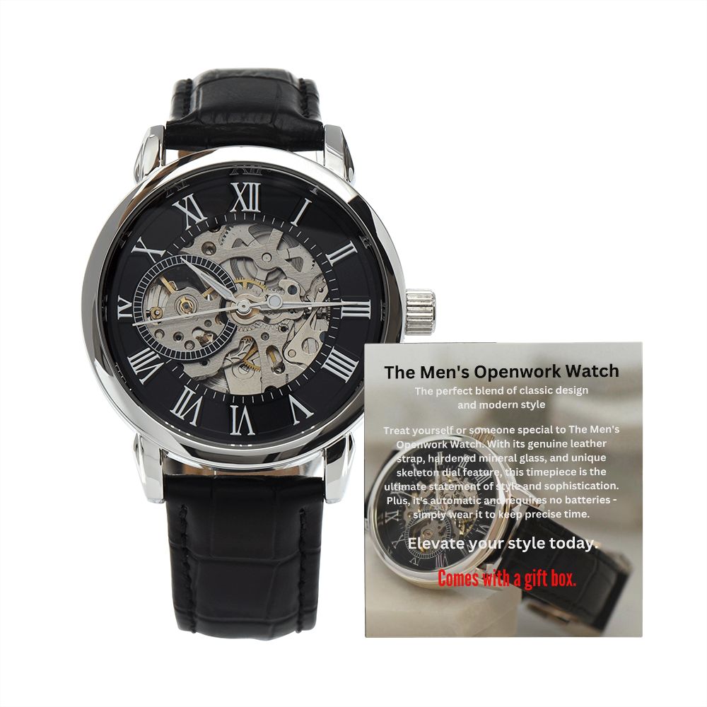 Men's Openwork Watch | Elevate your style today. – Hidden Treasures